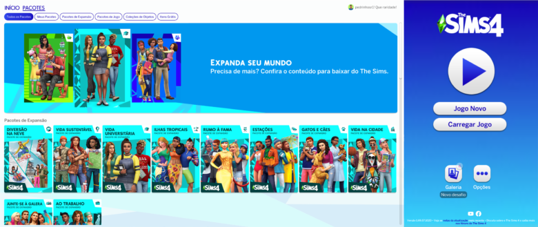 The Sims 4: Primeiras impressões do novo Menu Inicial - Alala Sims